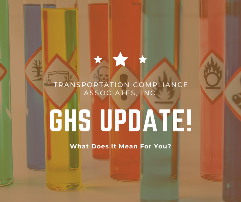 GHS Hazcom Update! – Transportation Compliance Associates, Inc